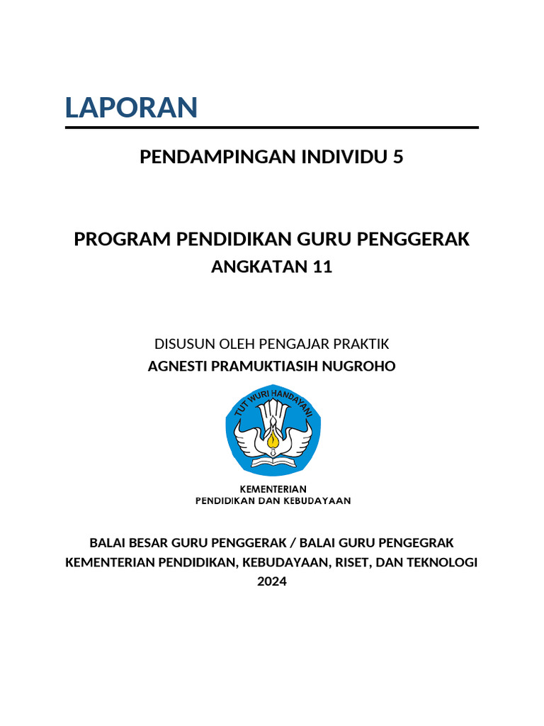 Laporan PI 5 - AGNESTI | PDF