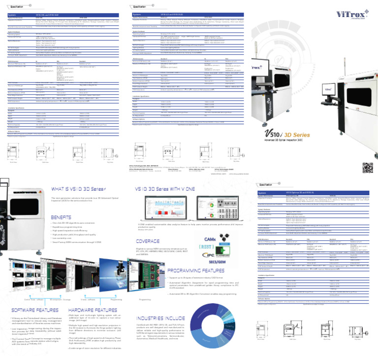 vitrox-v510i-3d-series | PDF | Camera | Computing