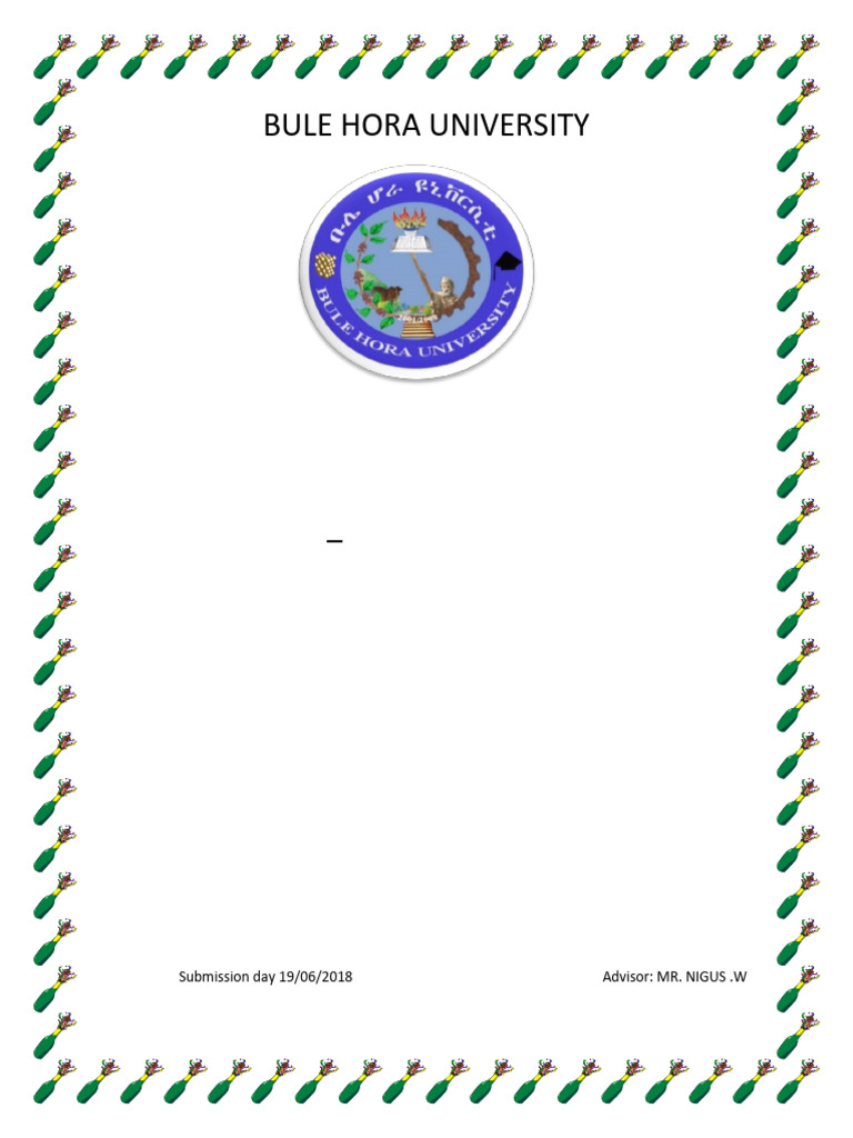 Bule Hora University | PDF