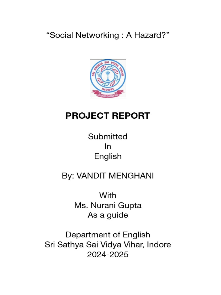 English Project Starting Pages | PDF