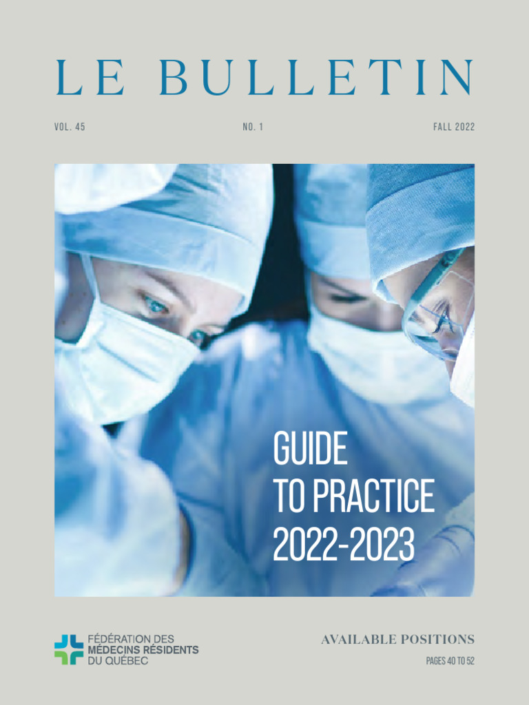 P-1885 FMRQ Bulletin Finissants 2022-2023 EN WEB | PDF | Health Care | Family Medicine