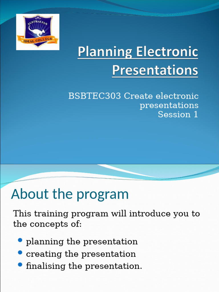 Create Effective Electronic Presentations | PDF