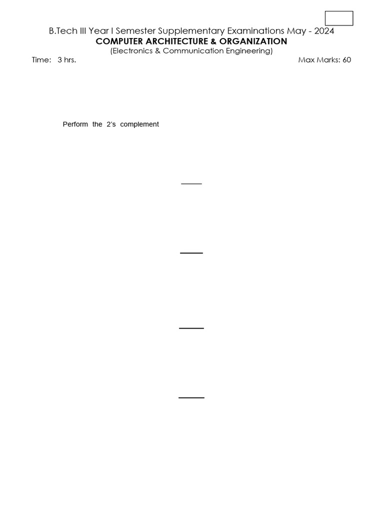 Computer Architecture & Organization | PDF | Central Processing Unit ...