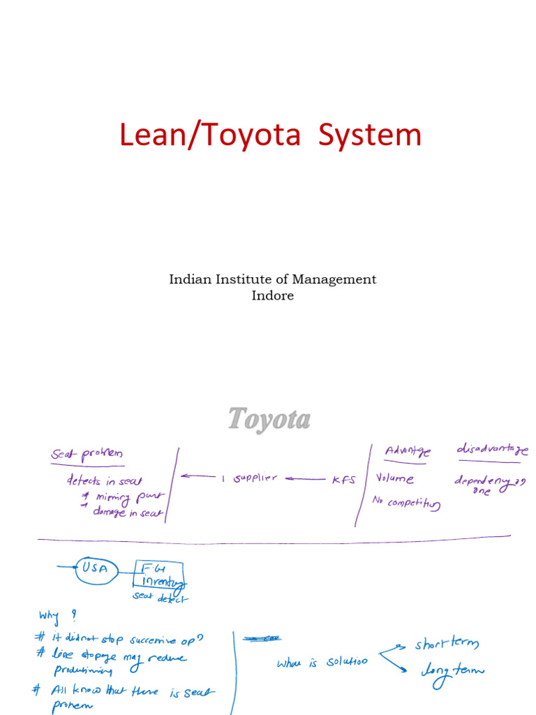 PPT 01 Lean System | PDF | Lean Manufacturing | Supply Chain
