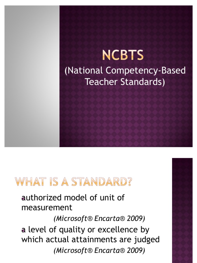 NCBTS | PDF | Learning | Teachers