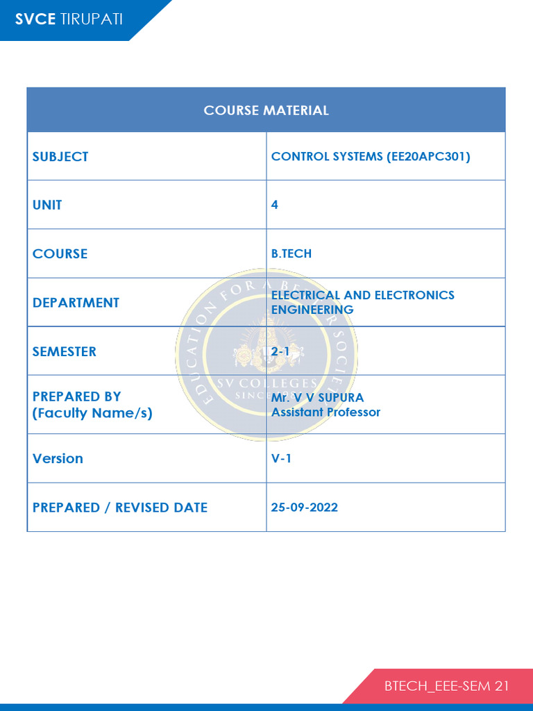 CS UNIT-4 | PDF | Control Theory | Computer Engineering