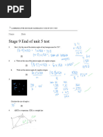 Unit 7 End-Of-Unit Test Answers | PDF