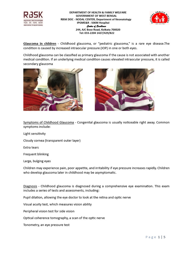 Eye handout Day 4 | PDF | Glaucoma | Down Syndrome