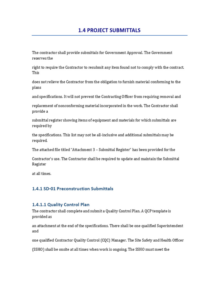 Project Submittals Detailed | PDF | Roof | Specification (Technical ...