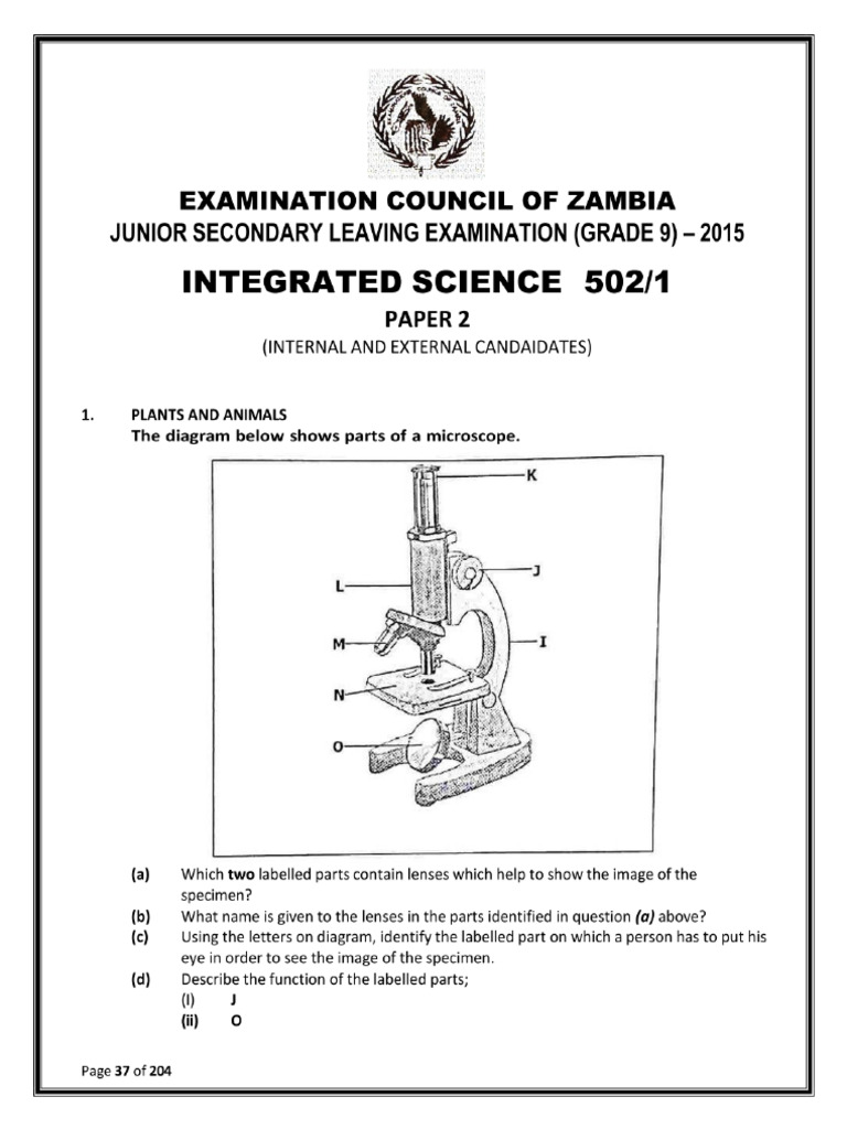 Science 2015 P2 | PDF