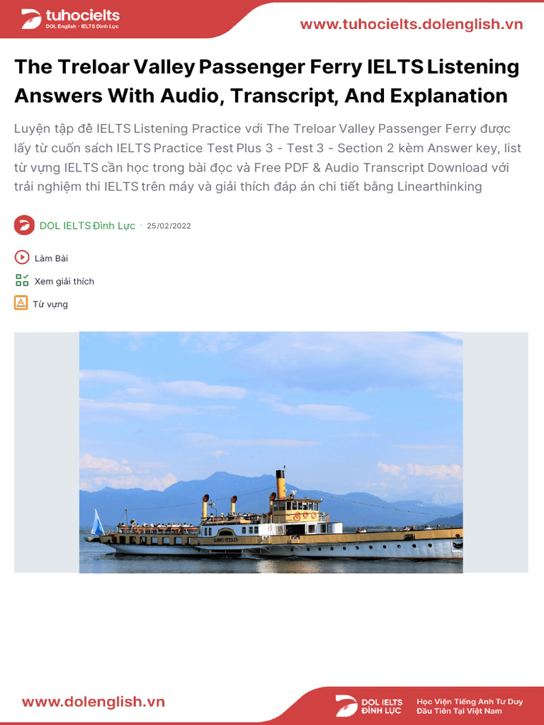 The_Treloar_Valley_Passenger_Ferry | PDF | Ferry | Transport