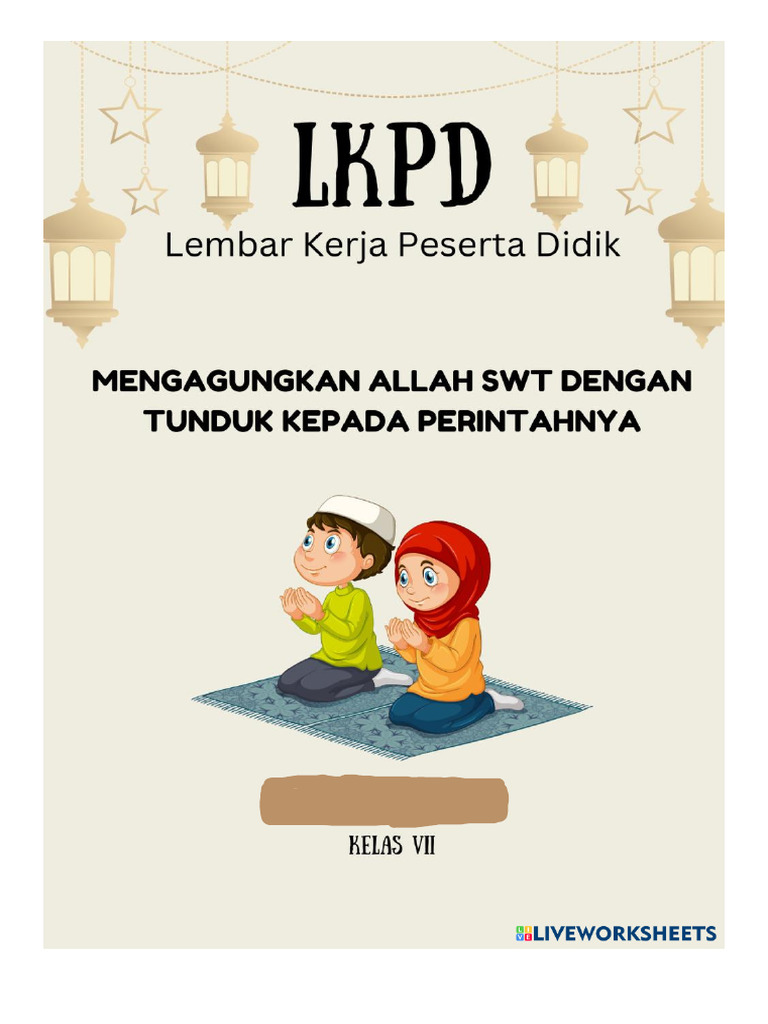 worksheet Sujud WEEK 2&4 | PDF