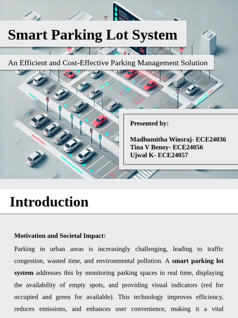 Smart Parking Lot System | PDF | Parking | Light Emitting Diode