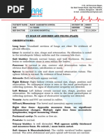 USG Abdominal Pelvis Report | PDF | Abdomen | Anatomy