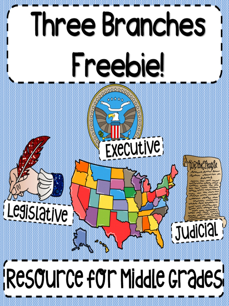 Three Branches Freebie!: Resource For Middle Grades | PDF | Separation ...