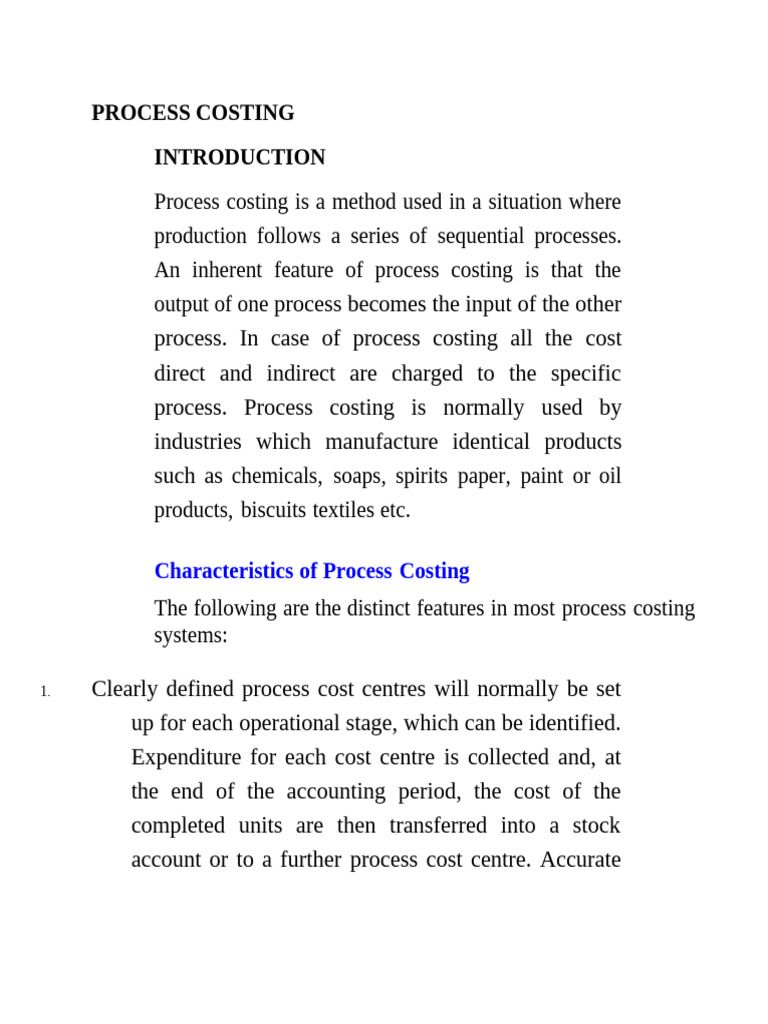 Lesson 5 Process Costing | PDF | Cost | Expense