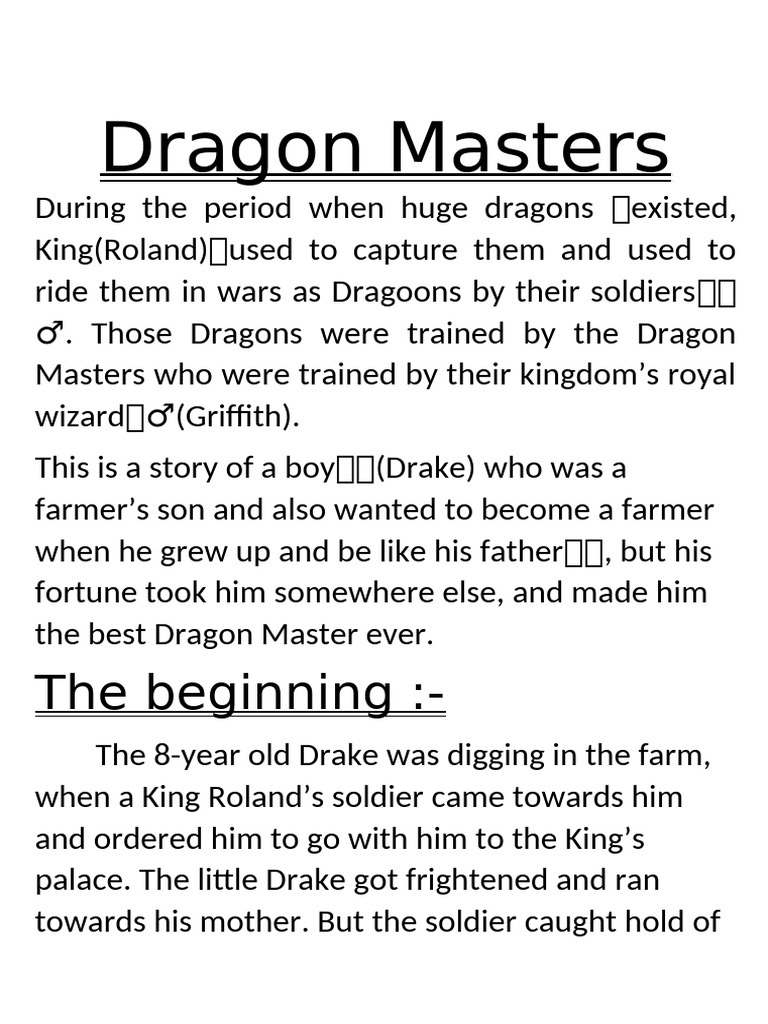 Dragon Masters | PDF