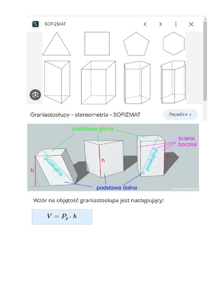 Geometria 2. Graniastoslup | PDF