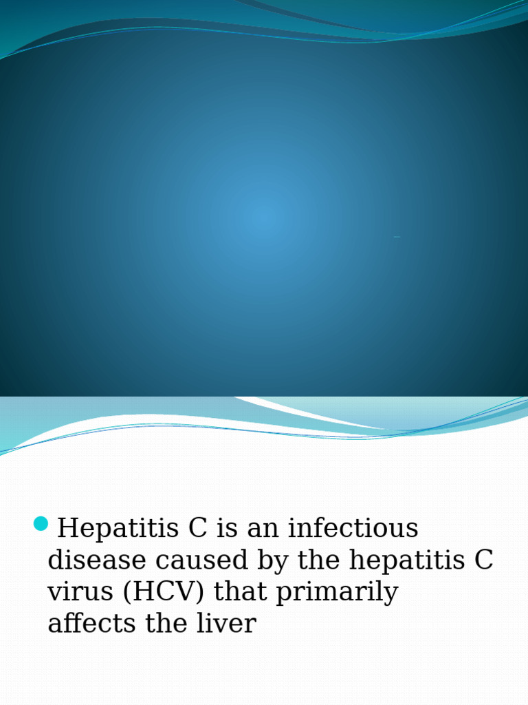 2.3 HEPATITIS C new | PDF | Hepatitis C | Hepatitis