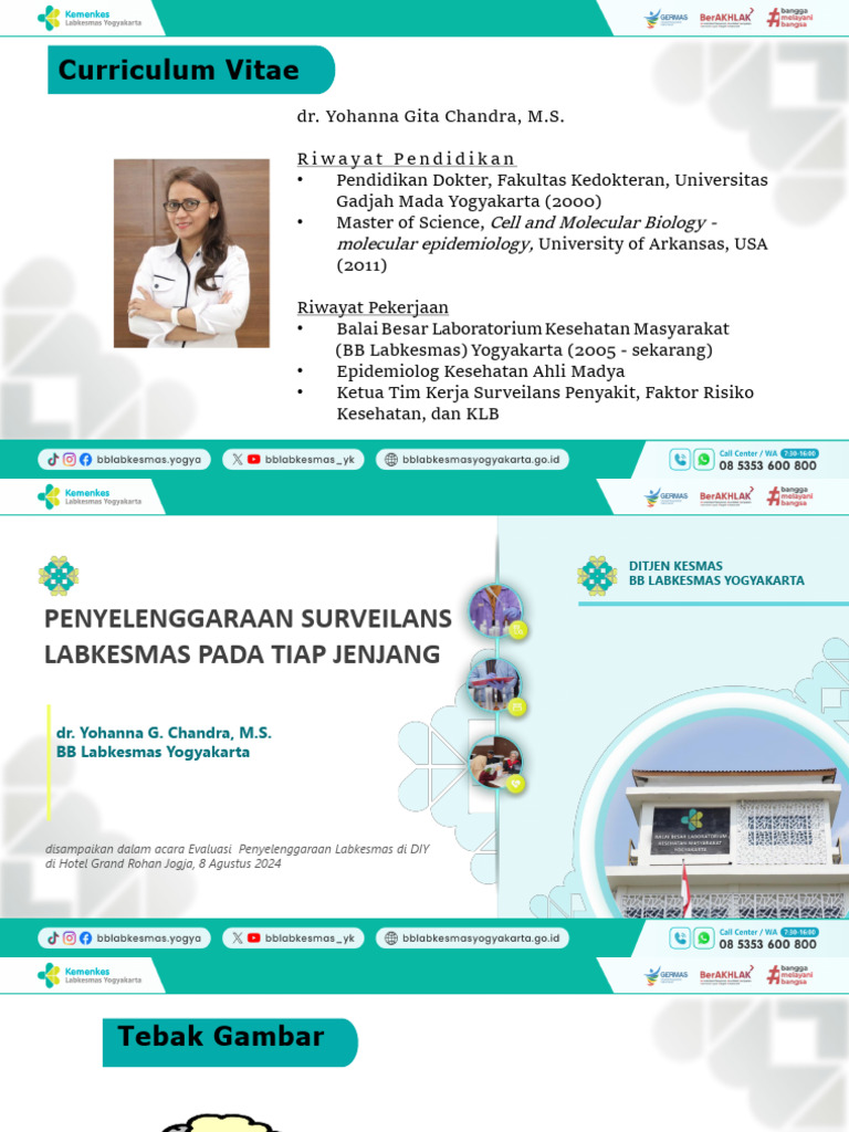 Penyelenggaraan Surveilans Labkesmas_dr. Candra BBLKM YK | PDF