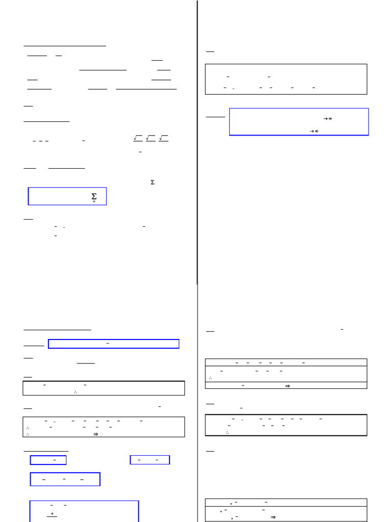 Sequences and Series Overview | PDF | Sequence | Summation
