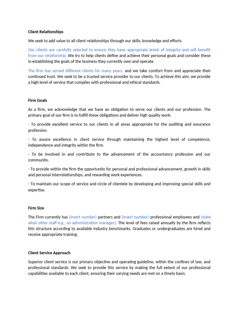Client Relationships | PDF | Audit | Accounting