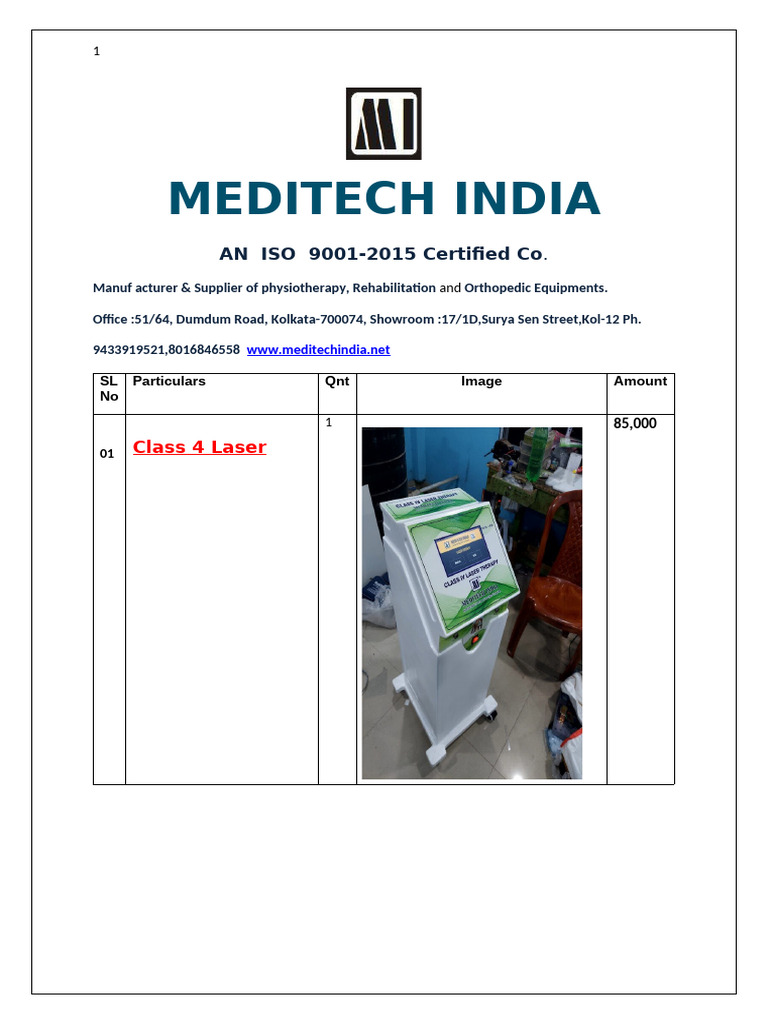 MEDITECH INDIA Qutation With Image | PDF