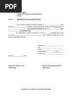 Maternity Leave Certificate Template | PDF | Computers
