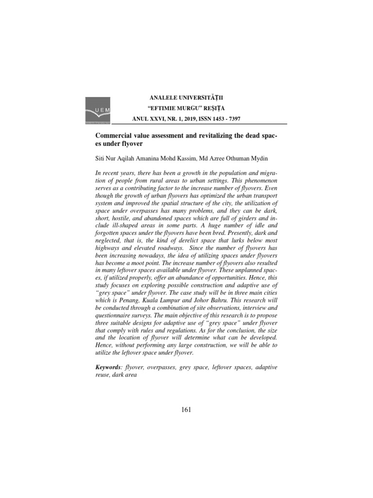 Commercial Value Assessment and Revitalizing The Dead Spac | PDF ...