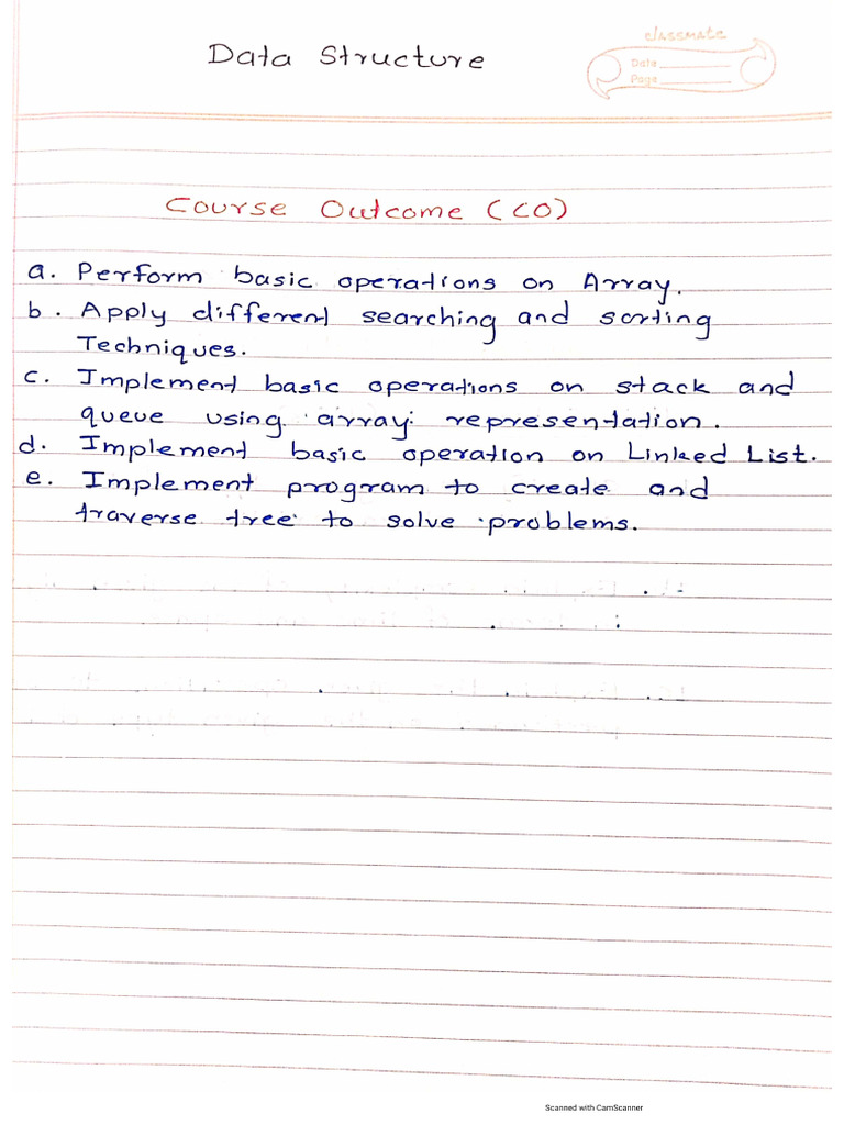 DSU UNIT 1 NOTES | PDF DSU UNIT 1 NOTES | PDF