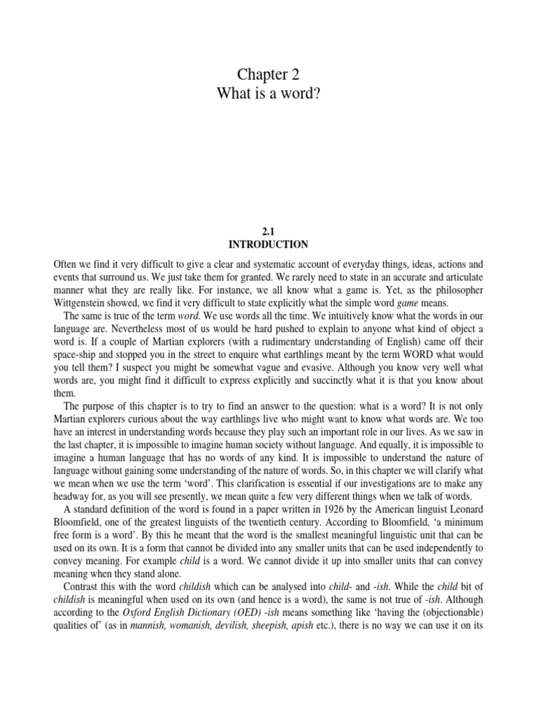 Understanding Words | PDF | English Language | Word