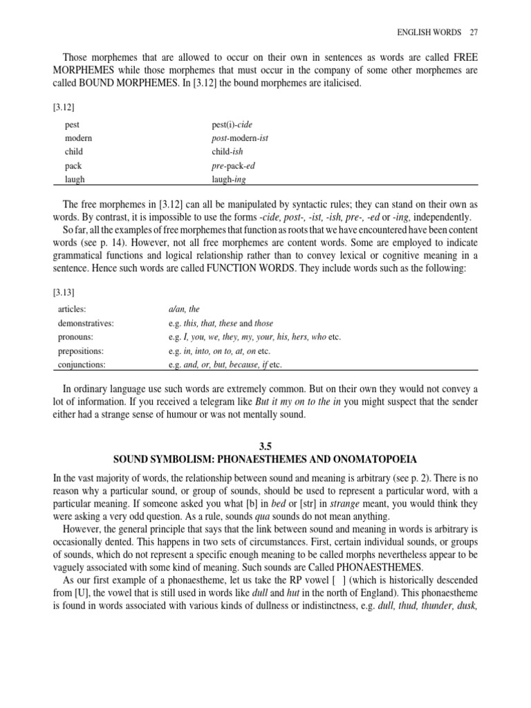 Francis Katamba English Words-16 | PDF | Word | Linguistics