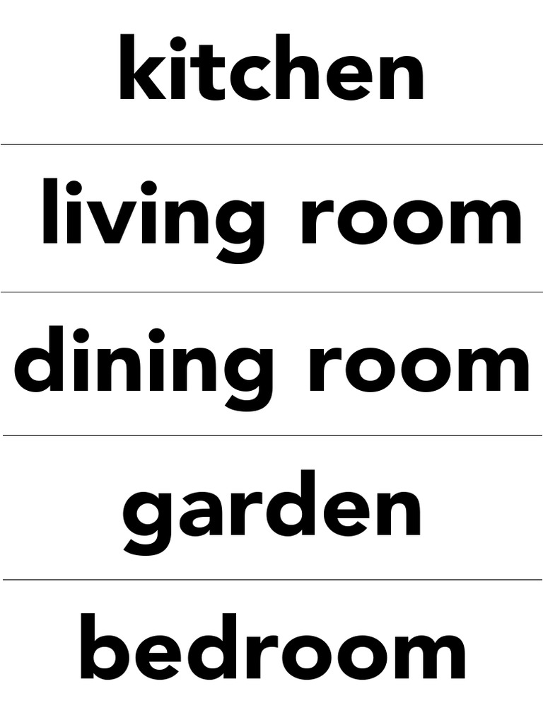 Unit-4 Home Wordcards | PDF