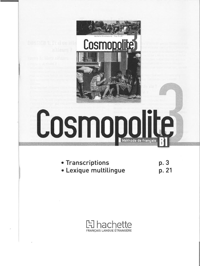 Cosmopolite b1 Transcripciones | PDF