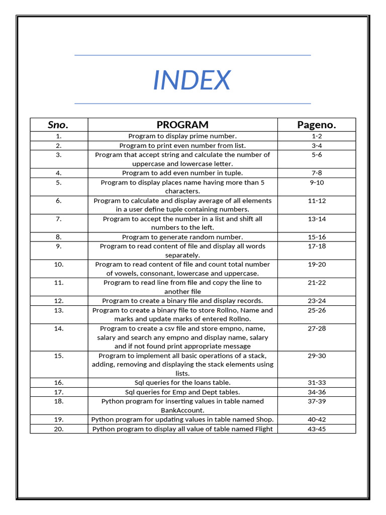 Python Programs and SQL Queries Guide | PDF