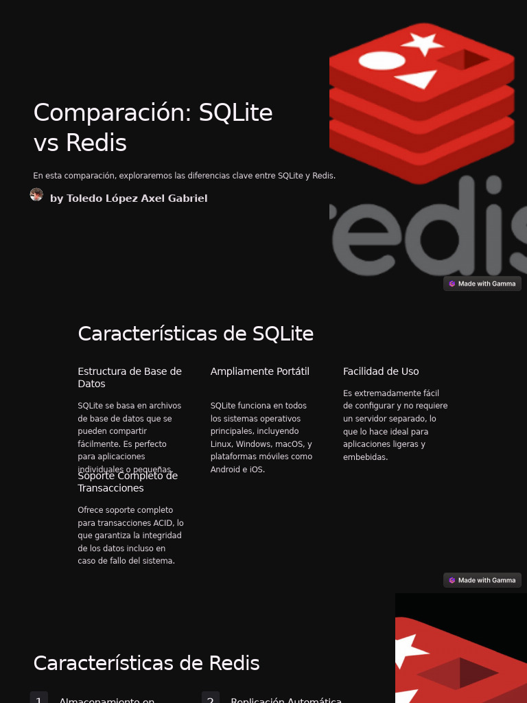 Comparacion SQLite vs Redis (1) | PDF | Escalabilidad | Software de la aplicacion