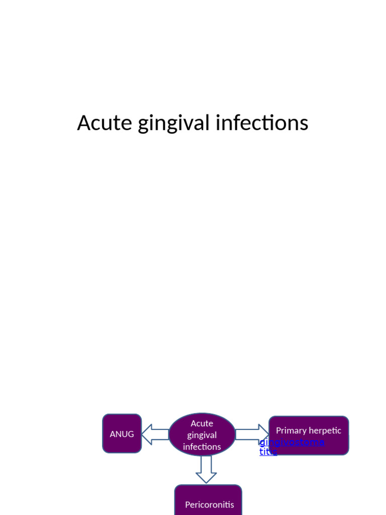 Acute Gingival Infections Brief | PDF | Diseases And Disorders ...