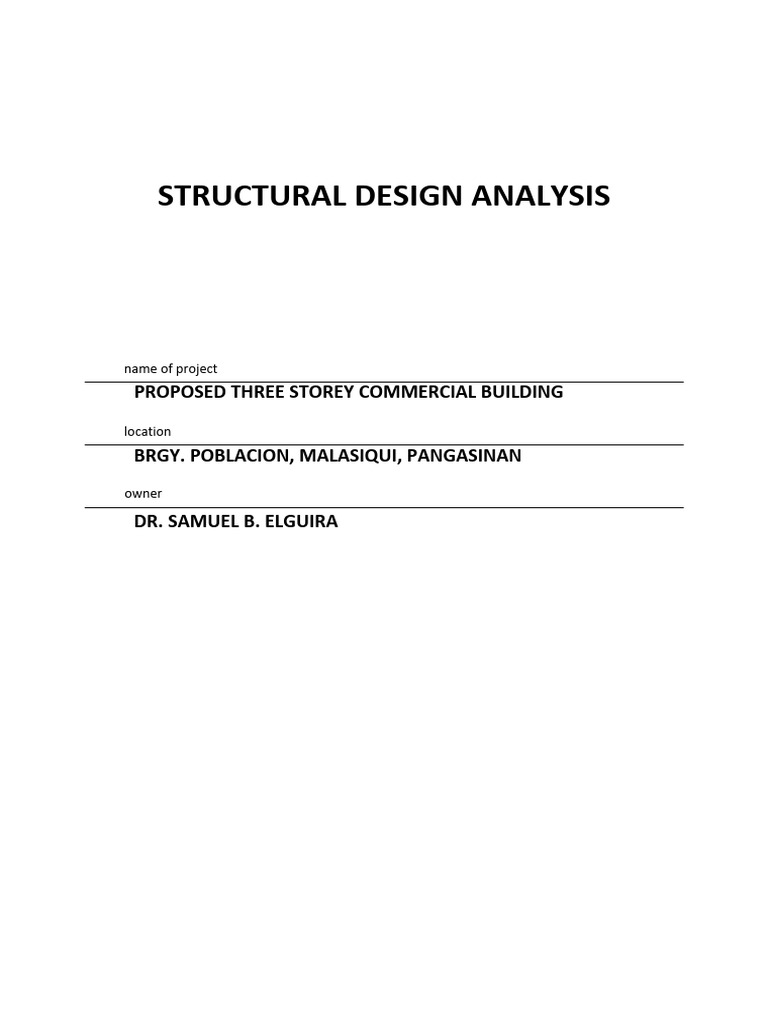 Structural Analysis Final | PDF | Strength Of Materials | Concrete
