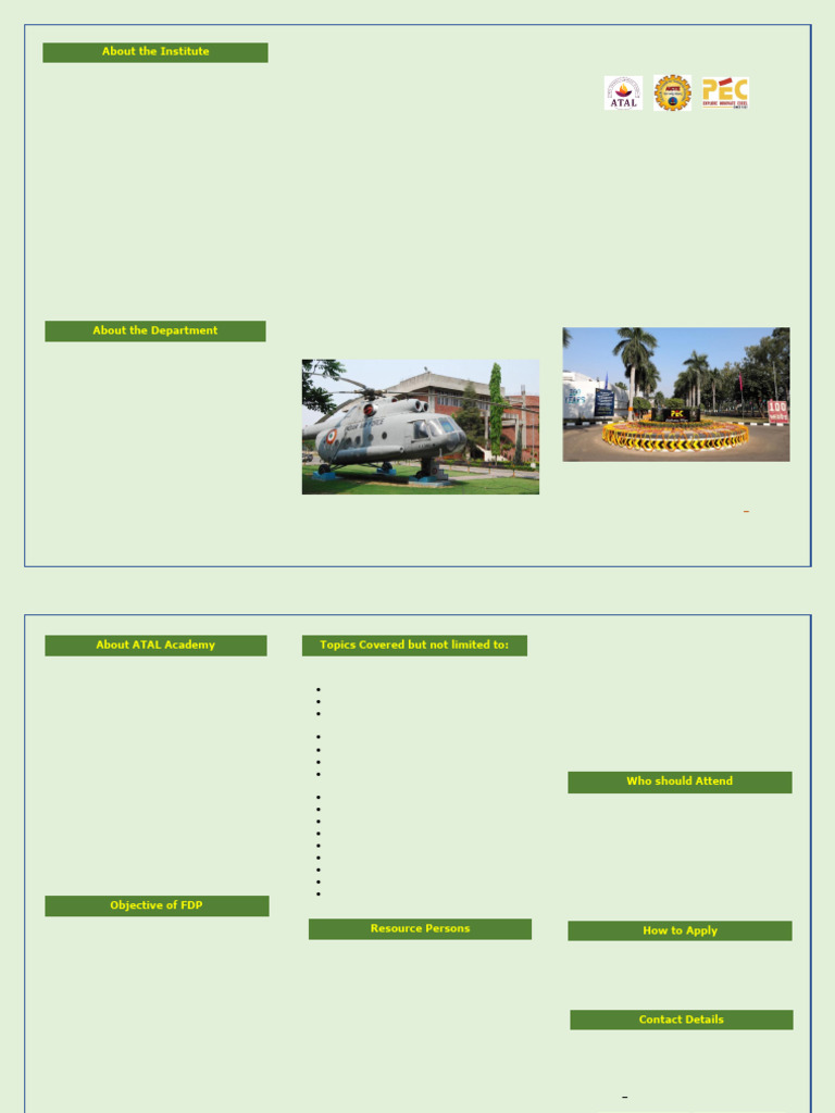 Brochure-Advanced FDP Final | PDF | Artificial Intelligence ...