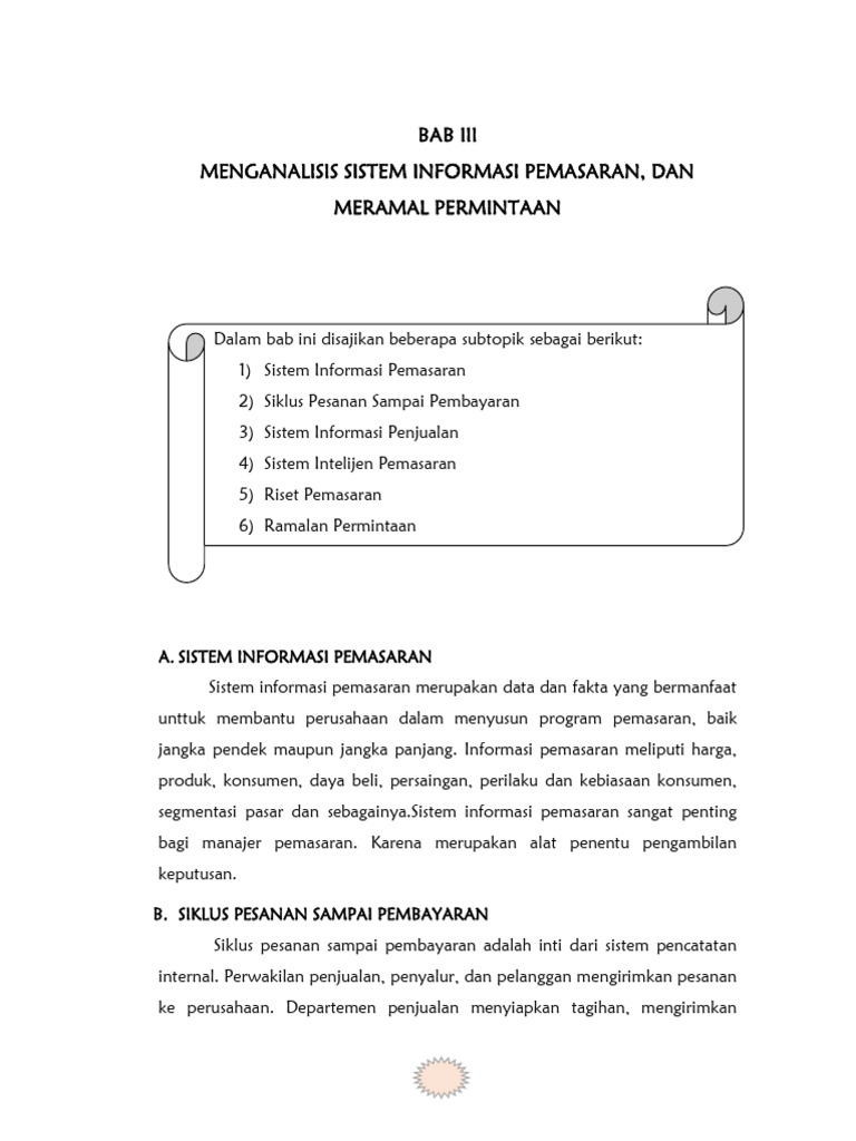 MODUL BAB 3 - Mengumpulkan Informasi Dan Meramalkan Permintaan | PDF