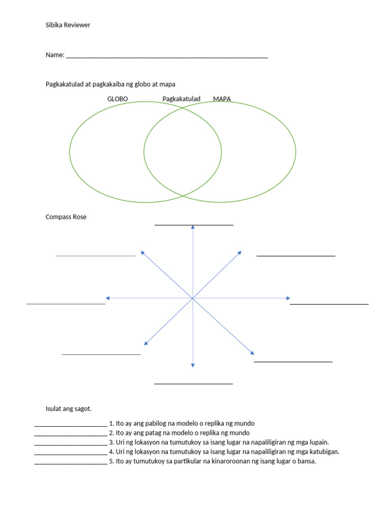 Sibika Reviewer | PDF