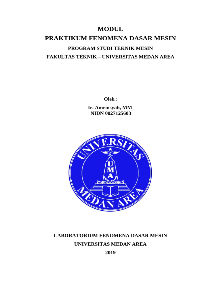 Modul Praktikum Fenomena Dasar Mesin.docx | PDF