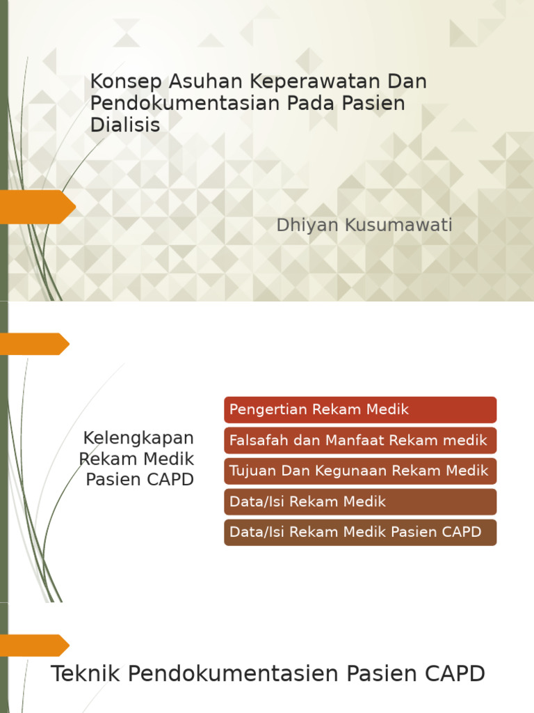 Askep dan Dokumentasi CAPD | PDF