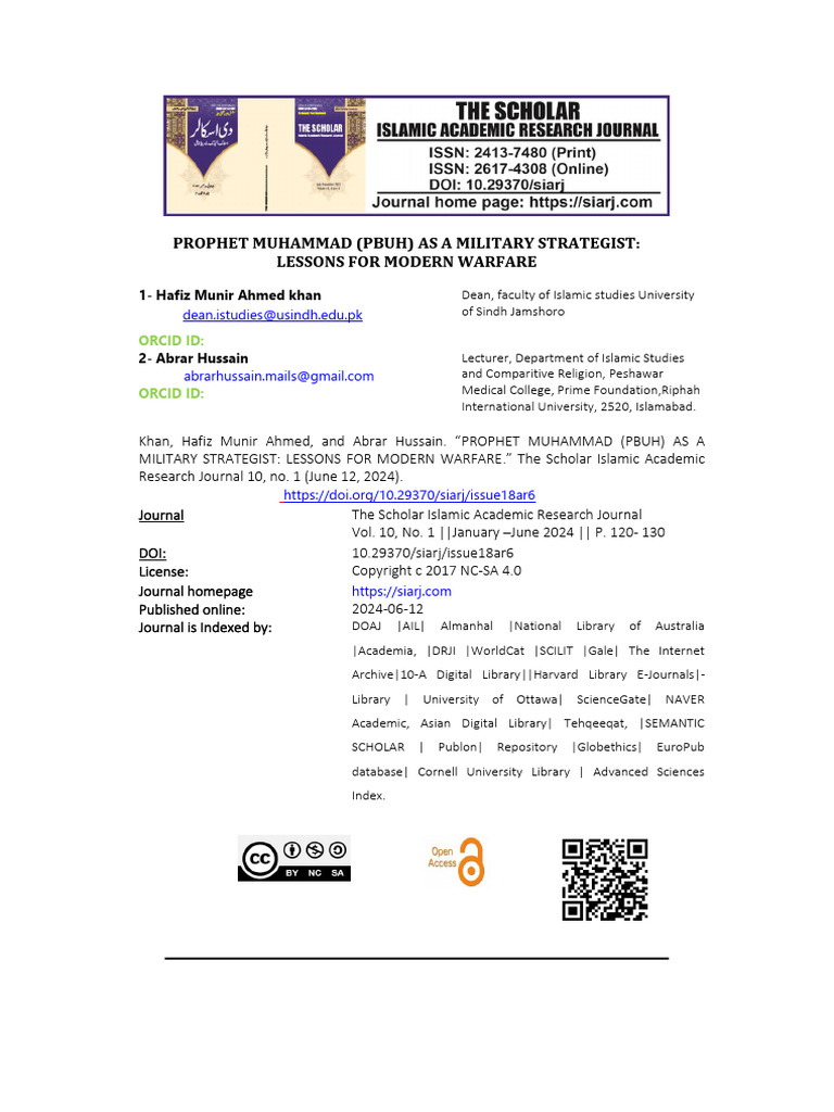 431-Article Text-1339-1-10-20240821 | PDF | Muhammad | Hadith