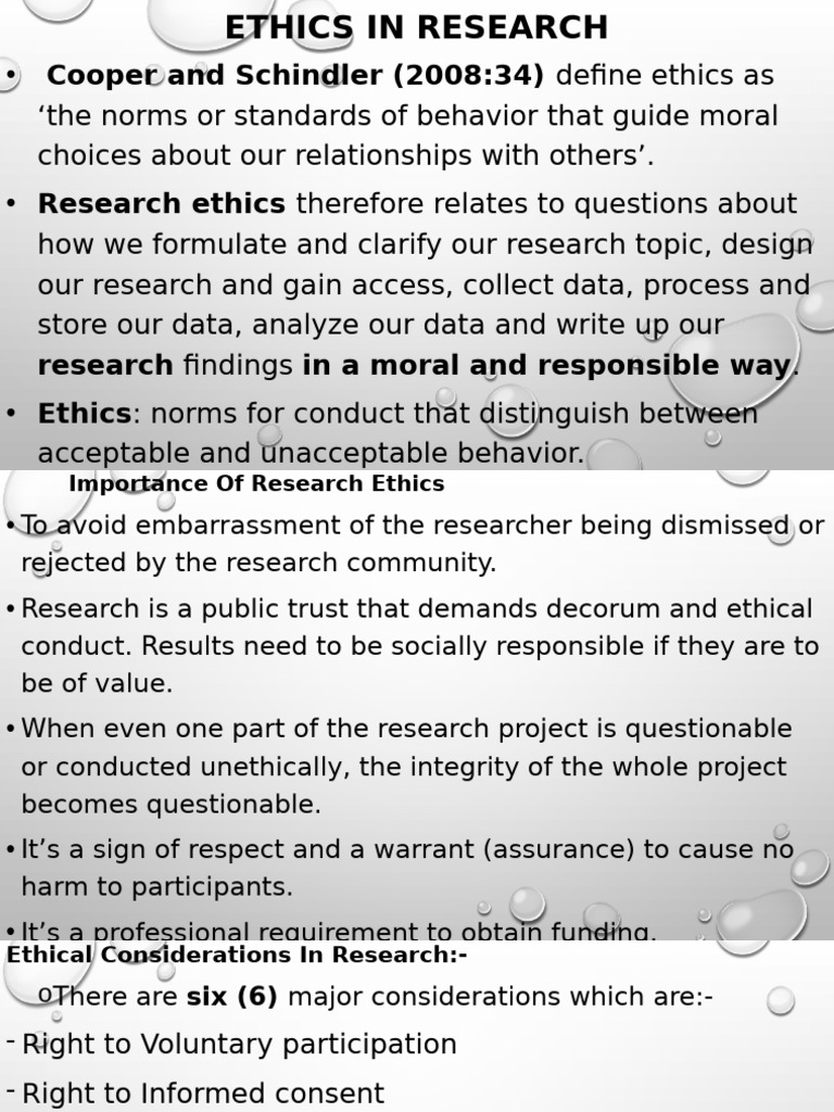Research Ethics: Key Principles and Considerations | PDF | Anonymity ...