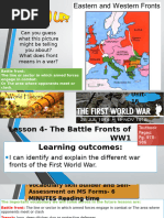 Central and Allied Powers of WW1: Interactive Map Worksheet | PDF