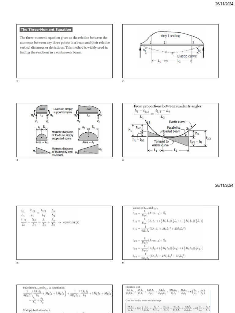 Three-Moment-Equation | PDF