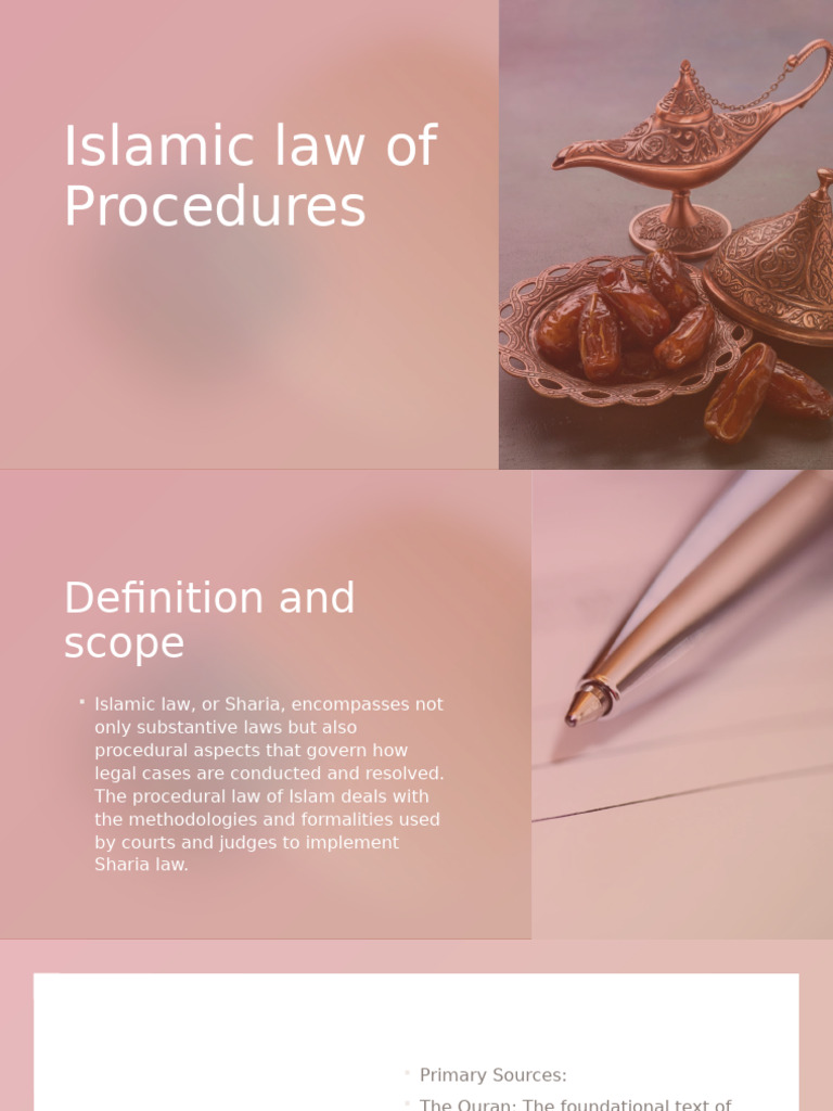 Islamic Law of Procedures | PDF | Sharia | Evidence (Law)