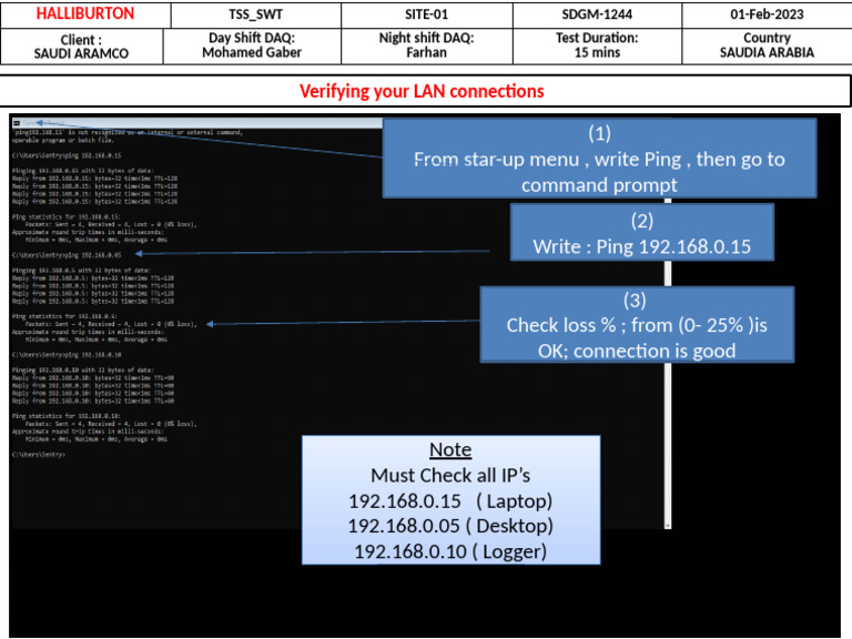 LAN Connections Check | PDF