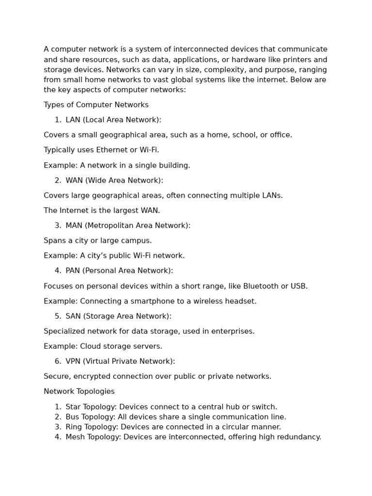 Computer Networking | PDF | Computer Network | Network Topology Computer Networking | PDF | Computer Network | Network Topology